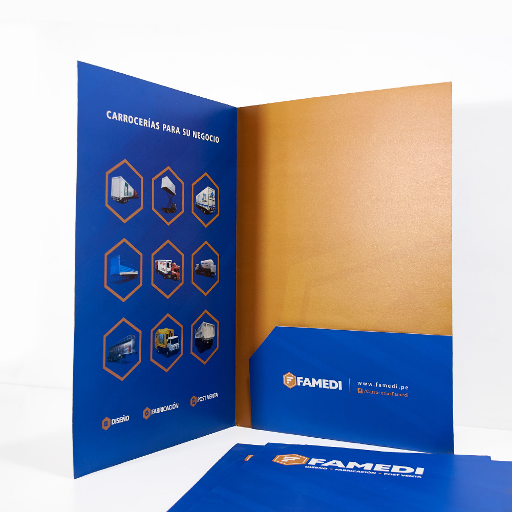 Carpeta Corporativa Con Bolsillo (CC-234) - Imprenta Garcia, Lima - Peru