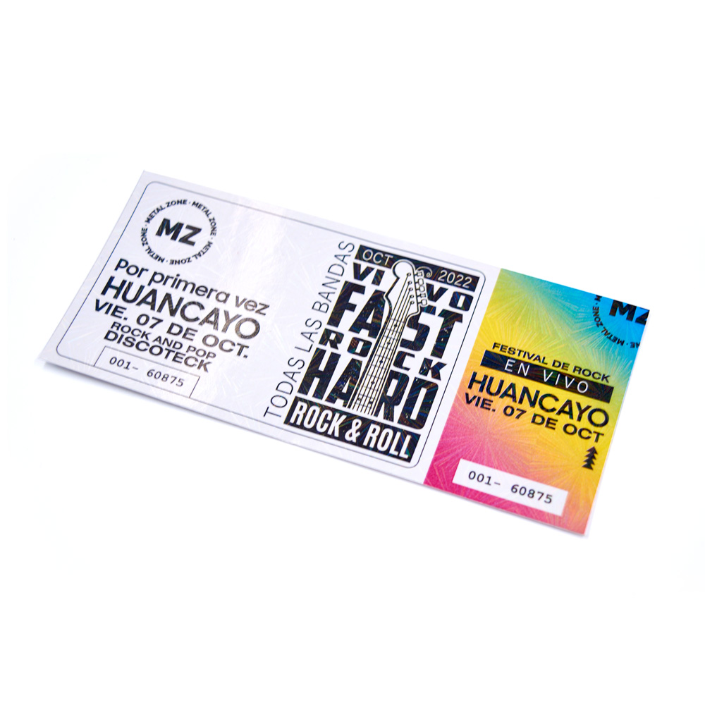 Tickets Entradas para Eventos (TKT-484) - Imprenta Garcia, Lima - Peru