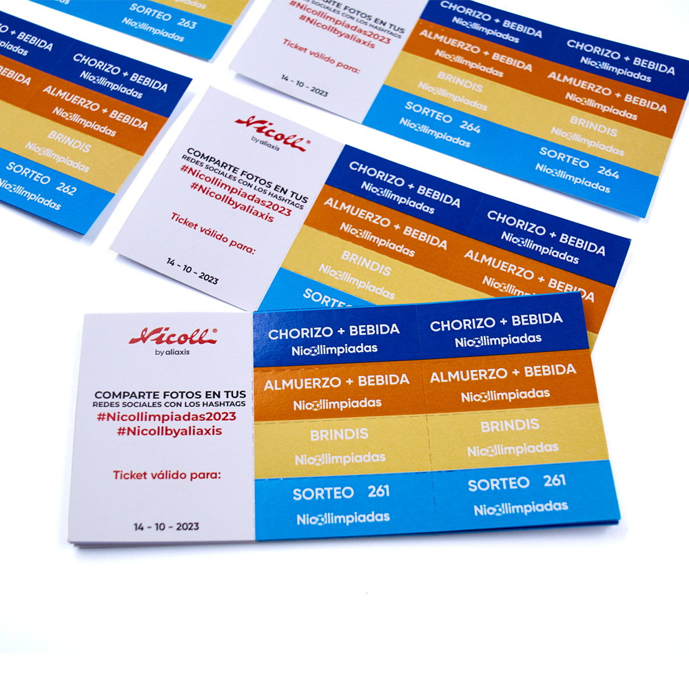 Tickets Para Eventos + Cupón (TKT-485) - Imprenta Garcia, Lima - Peru