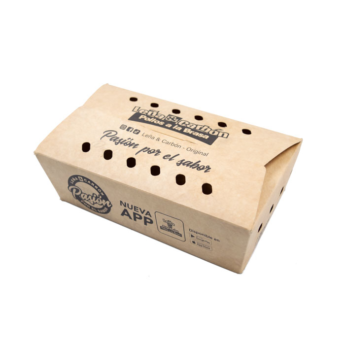 Caja de Pollería Ecológico (Cap. medio pollo) - Imprenta Garcia, Lima ...